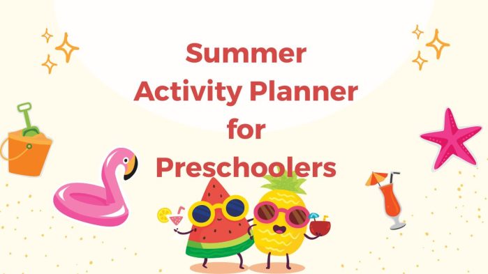 Hot Summer Activity Planner for Preschoolers (free printable ...